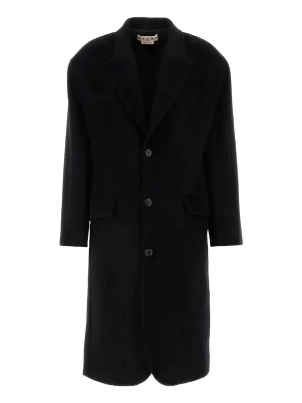 Marni Belted Single-breasted Coat - Black