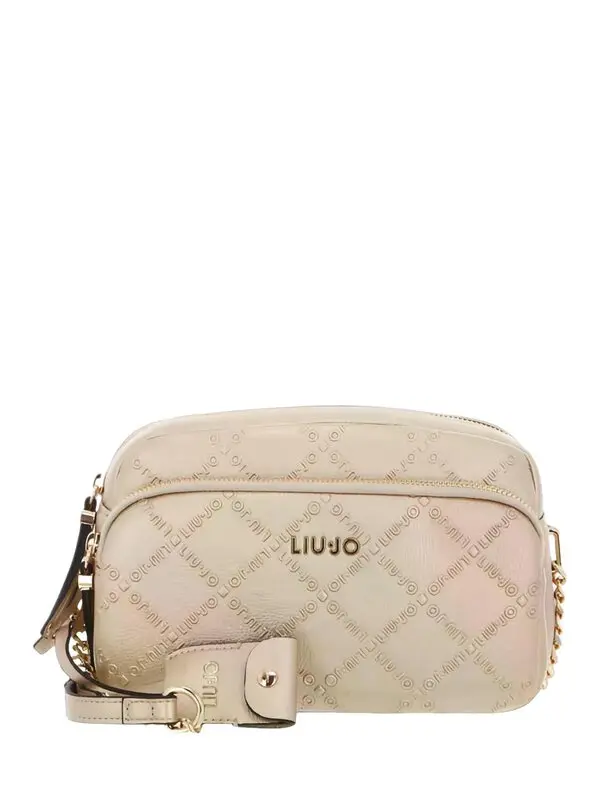 Liu Jo Logo Embossed Shoulder Bag - Neutrals