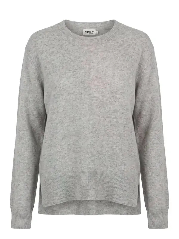 NOTSHY Fine-knit Cashmere Sweater With Marl Effect - Grey