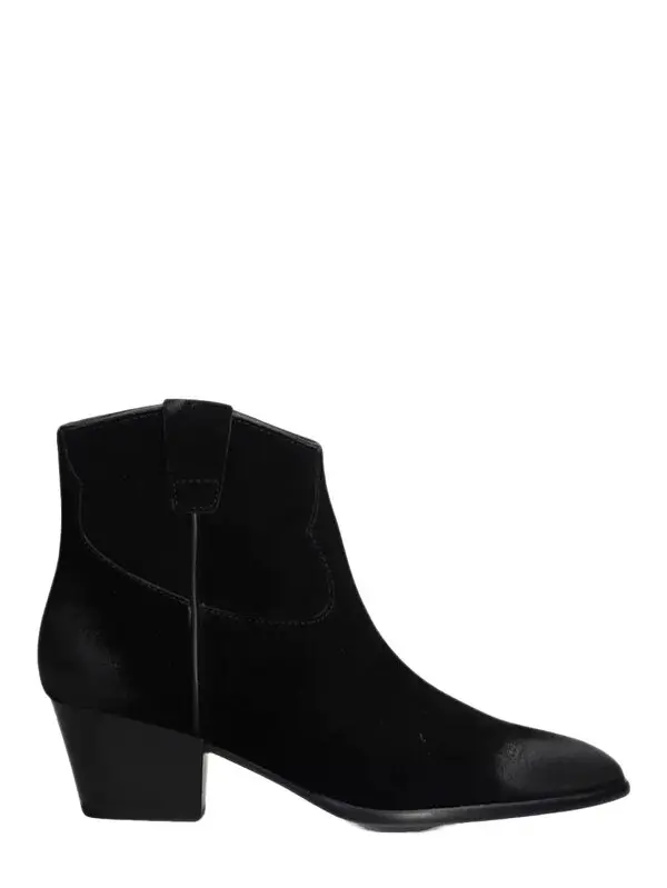 Ash Suede Ankle Boots - Black