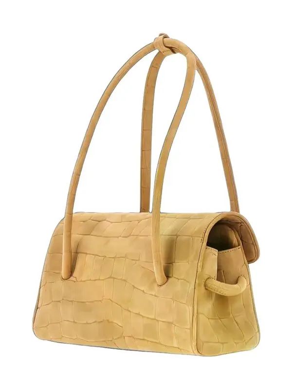 Jacquemus Croc-effect Leather Tote Bag - Neutrals
