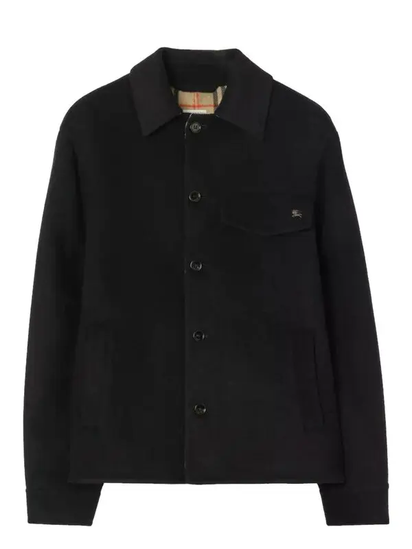 Burberry Wool Thorn Overshirt - Black