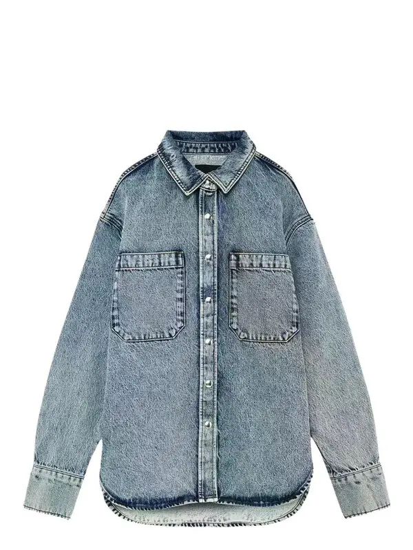 ANINE BING Samy Denim Shirt - Blue