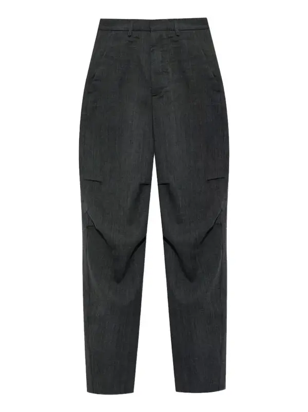 Dsquared2 Herringbone Pattern Pleated Trousers - Grey