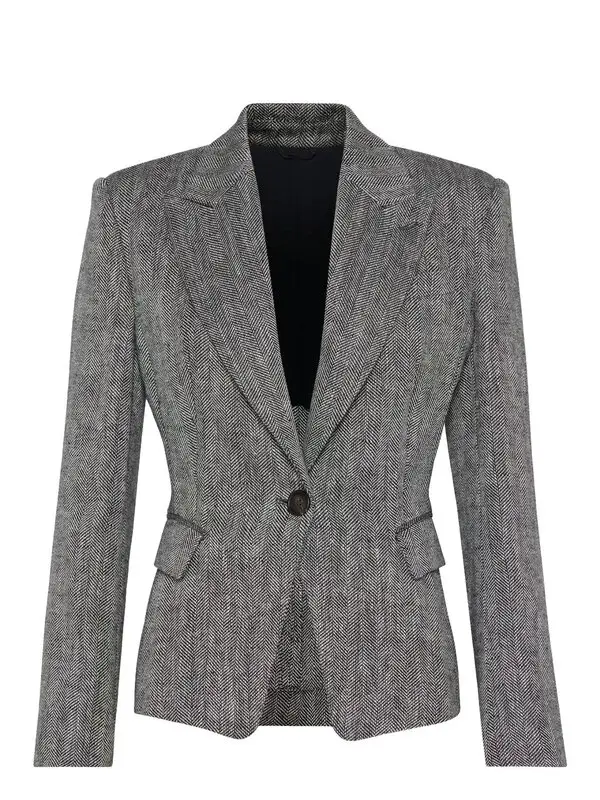 Brunello Cucinelli Single-breasted Linen-flax Blazer - Black