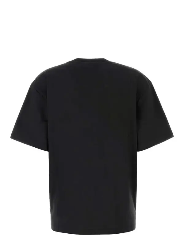 GANNI Graphic Print Cotton T-shirt - Black