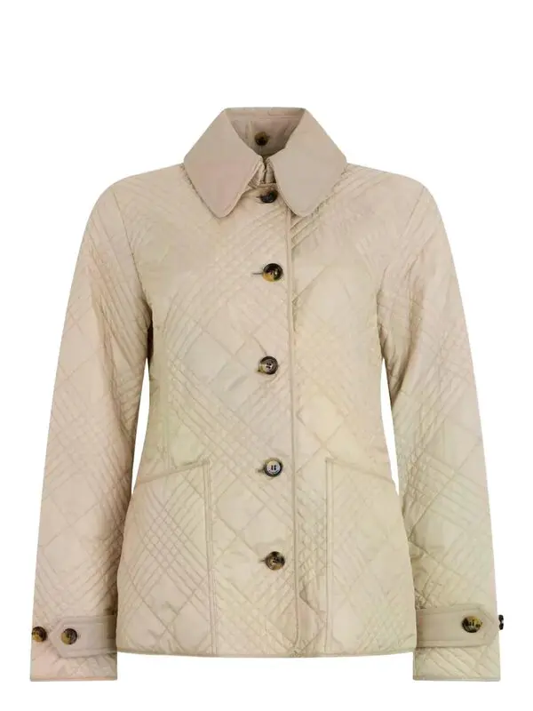 Burberry Quilted Nylon Fernleigh Jacket - Neutrals