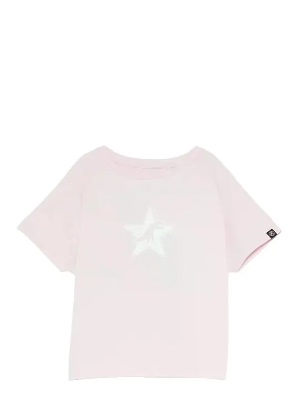 AGNES B. Star Print T-shirt - Pink