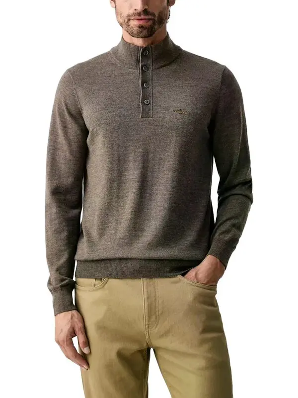 AERONAUTICA MILITARE Wool Sweater - Brown