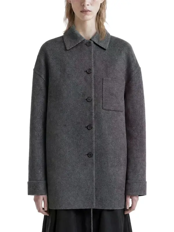 Prada Button-up Patch-pocket Jacket - Grey