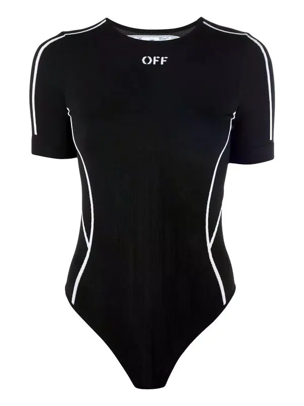 Off-White Off-stamp Seamless Bodysuit - Black