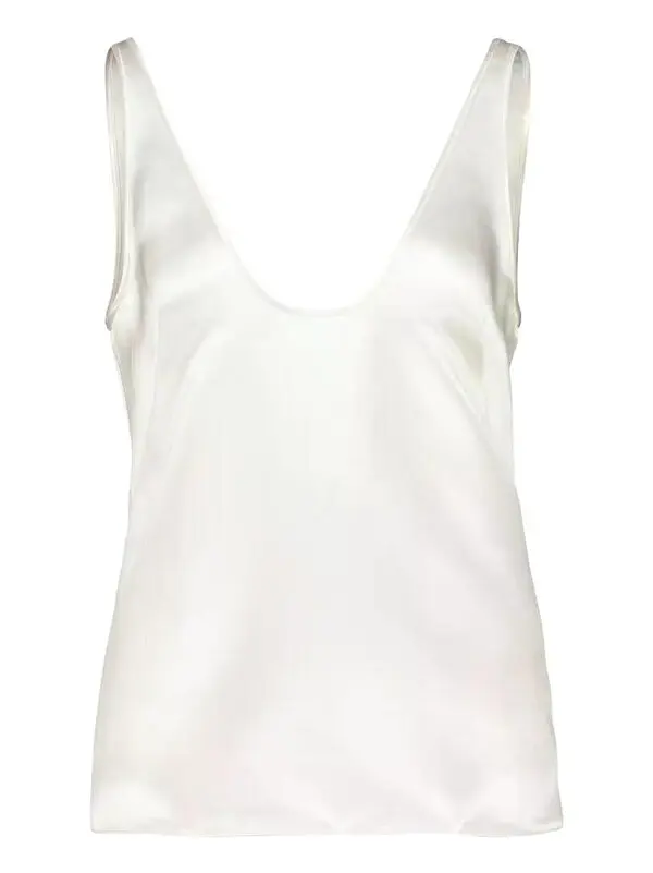 TOM FORD Silk Satin Tank Top - Neutrals