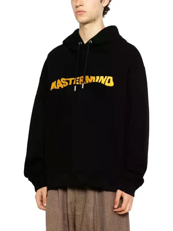 MASTERMIND WORLD Skull Embroidered Hoodie - Black