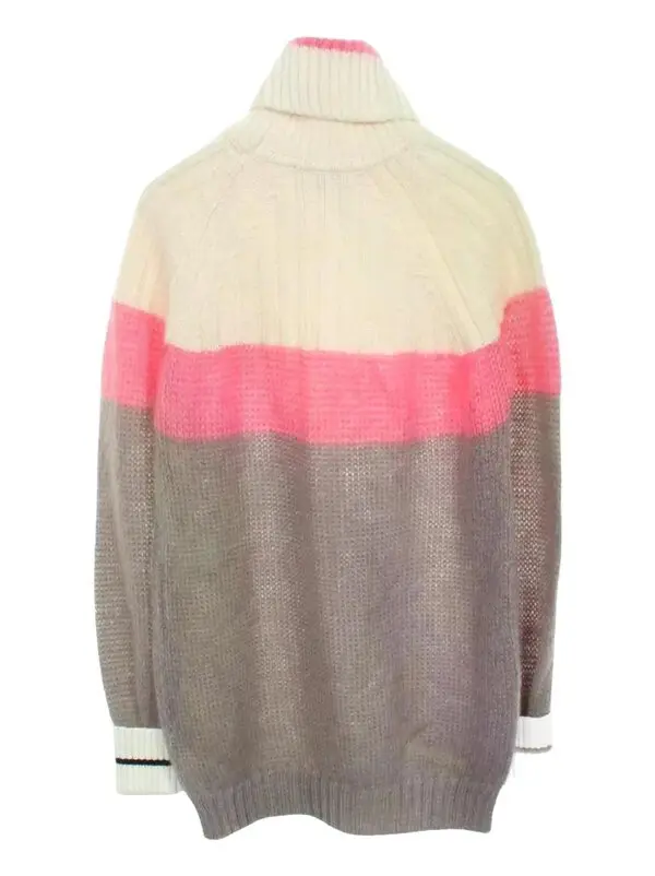 Fendi 2010s Ribbed Turtleneck Sweater - Grey