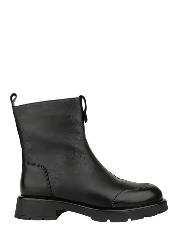 LINDA BAUMANN Zip-up Ankle Boots - Black