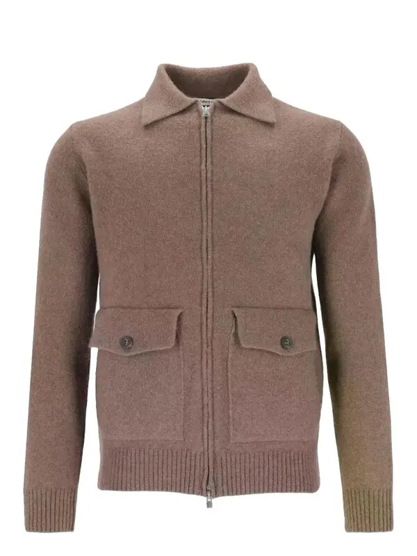 Al Duca D'aosta Zip-up Cardigan - Brown