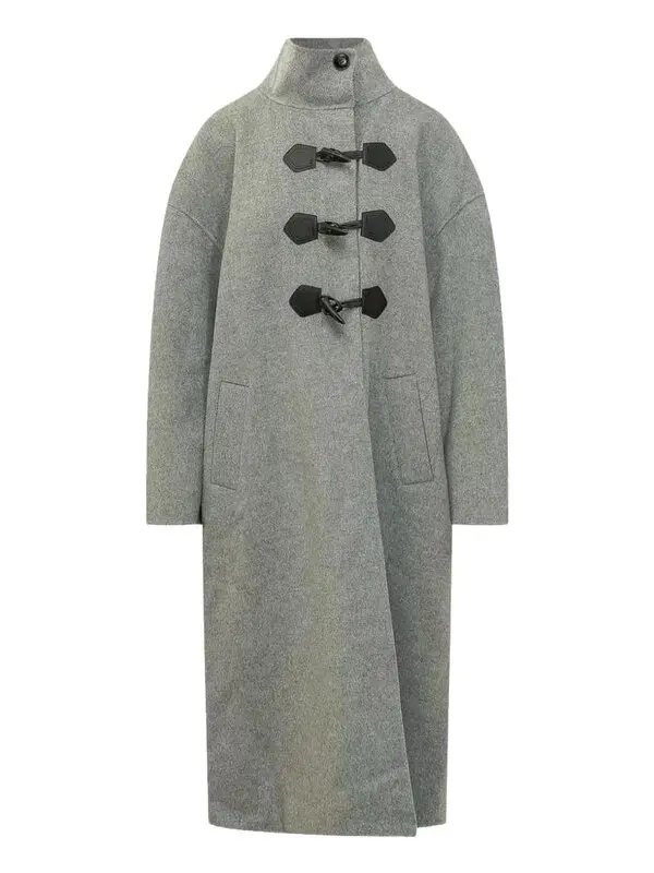 Ba&sh Kaya Toggle-fastening Coat - Grey