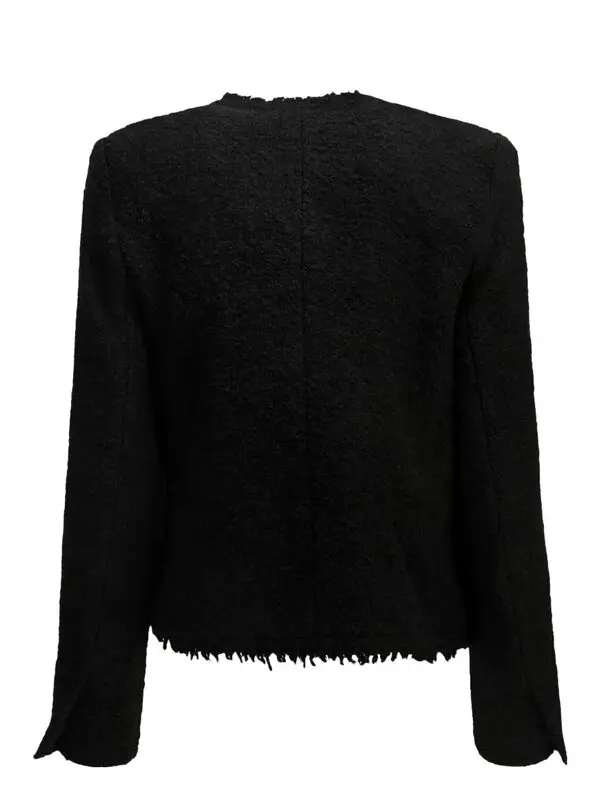 Isabel Marant Étoile Suely Frayed-edge Bouclé Jacket - Black