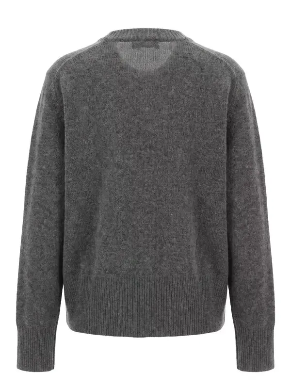 NOTSHY Ribbed-trim Cashmere Sweater - Grey