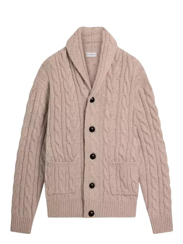 BALLANTYNE Cable-knit Wool Cardigan - Neutrals
