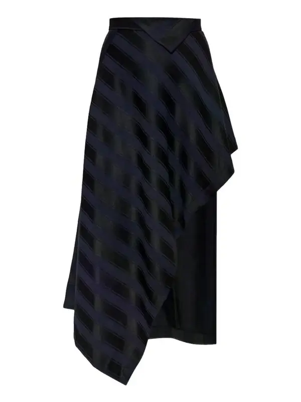 VIVIENNE WESTWOOD Cassandra Asymmetric Striped Skirt - Blue