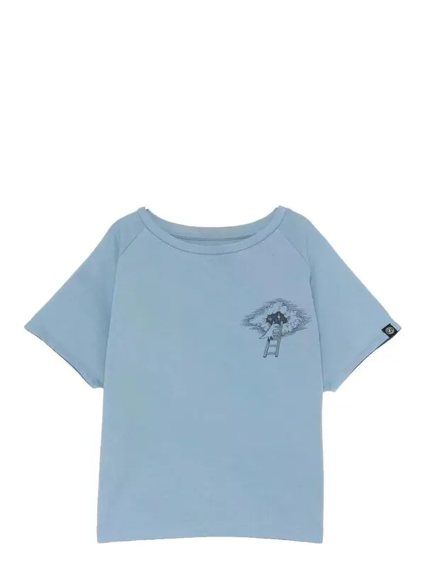 AGNES B. Graphic Print T-shirt - Blue