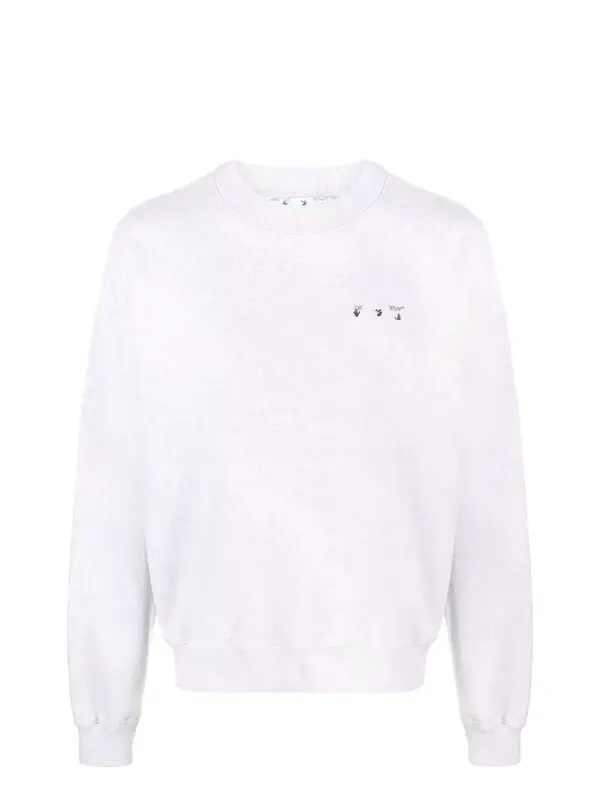Off-White Logo Print Sweatshirt - Grey
