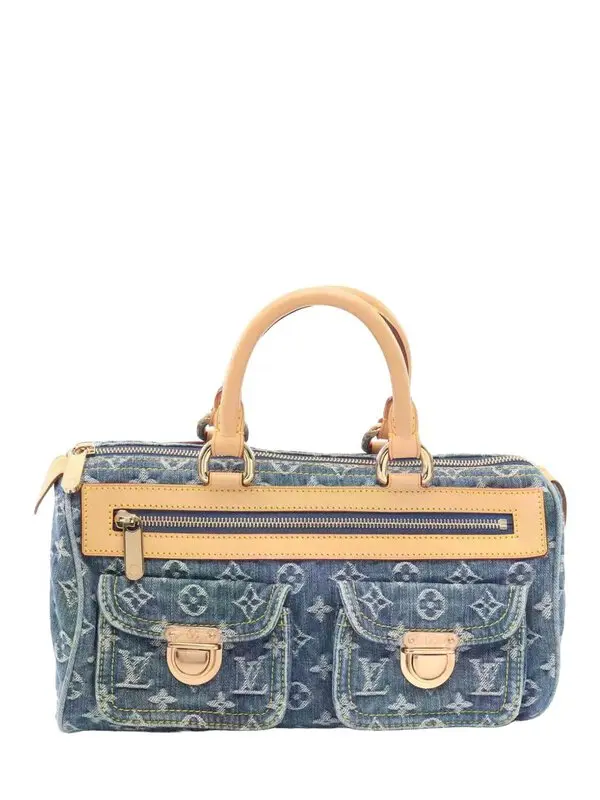 LOUIS VUITTON Monogram Denim Neo Speedy 30 Boston Bag - Blue