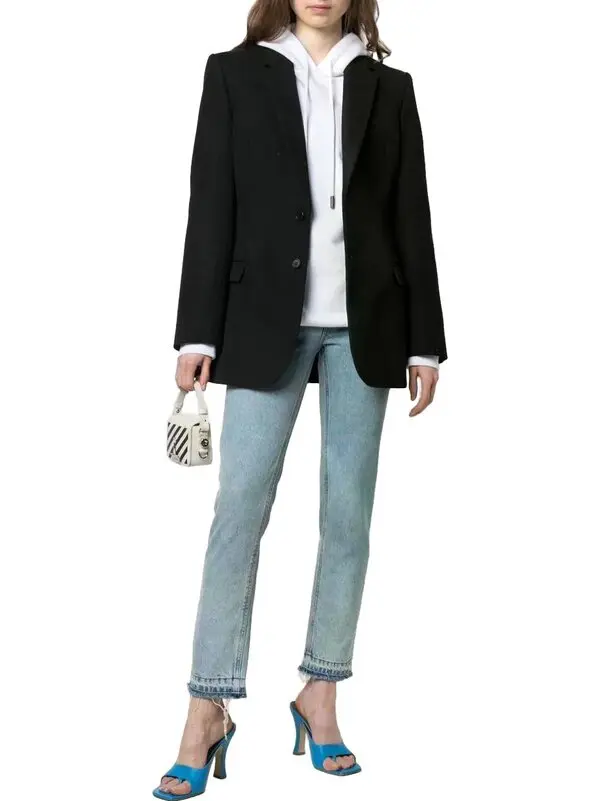Off-White High-waisted Straight-leg Jeans - Blue