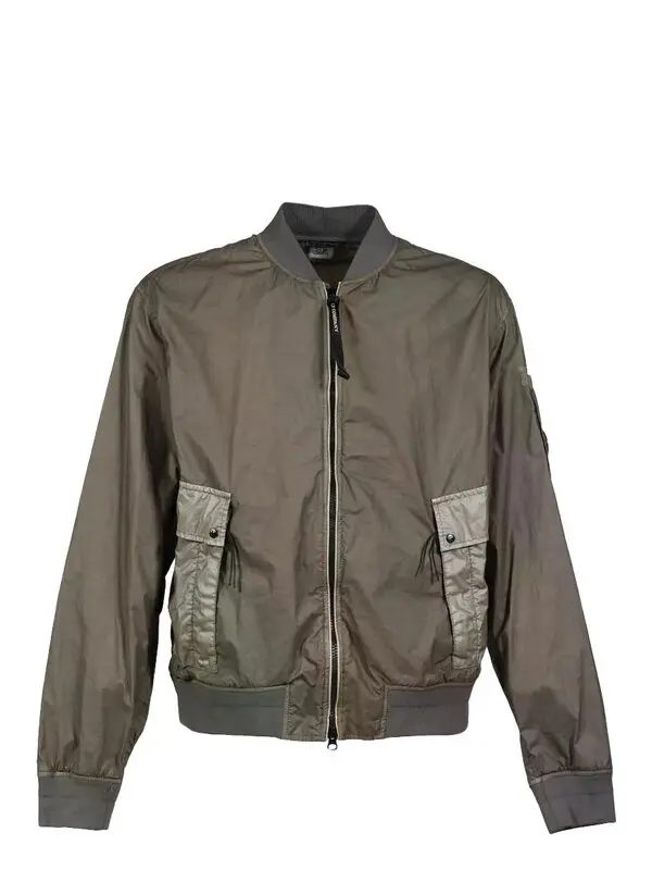 C.P. COMPANY Bi-tm Mixed Lens Bomber Jacket - Grey