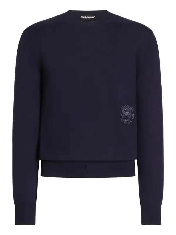 Dolce & Gabbana Virgin Wool Pullover - Blue