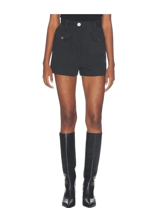 Matthew Bruch Denim Pocket Hot Short - Black