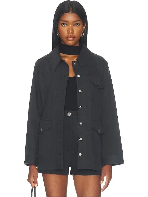 Matthew Bruch Denim Chore Jacket - Black