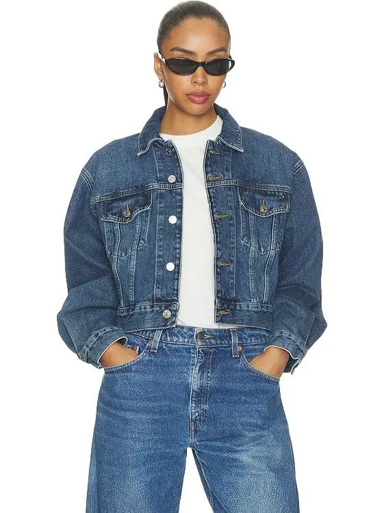 RE/DONE A Frame Denim Jacket - Denim-medium