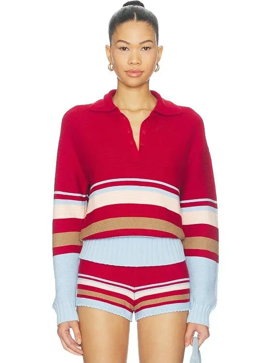 Solid & Striped The Cleo Pullover - Red