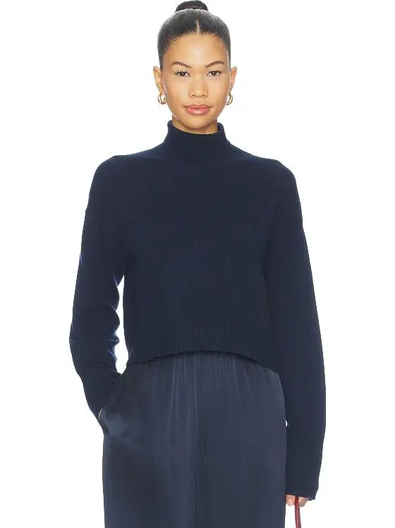 Sablyn Sable Turtleneck Sweater - Navy