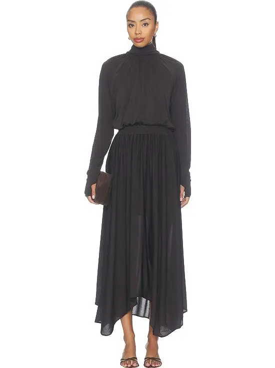 Clea Katia Midi Dress - Black