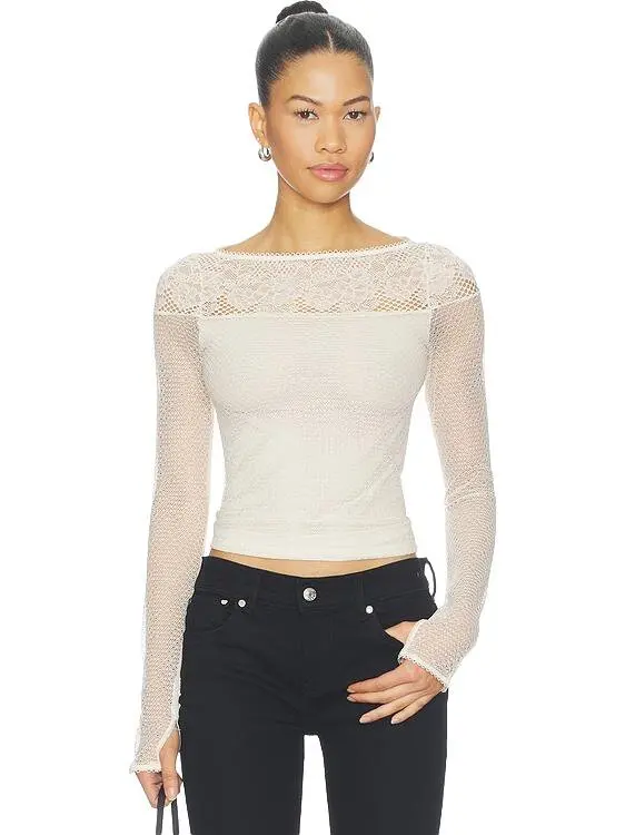 Free People Night Mode Layering Top - Neutral
