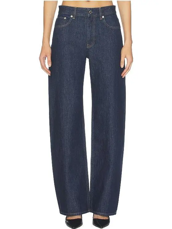 Helmut Lang Wide Leg Denim - Blue