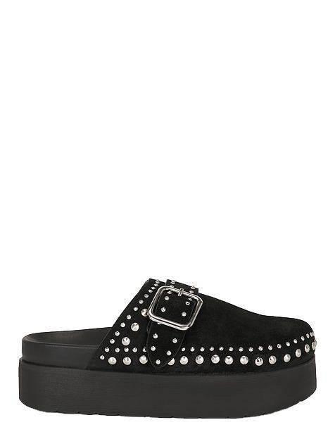 Free People Cayatana Studded Mule - Black