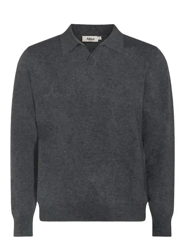 Altea Spread-collar Sweater In Virgin Wool - Grey