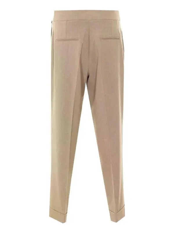 Liu Jo Loose-fit Cuffed Trousers - Neutrals