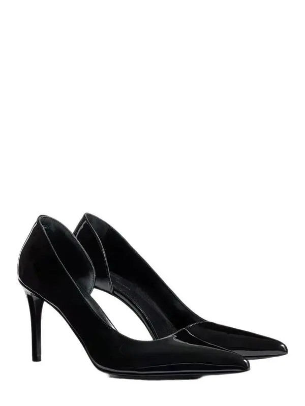 Khaite Jett D'orsay Pumps In Patent Leather - Black