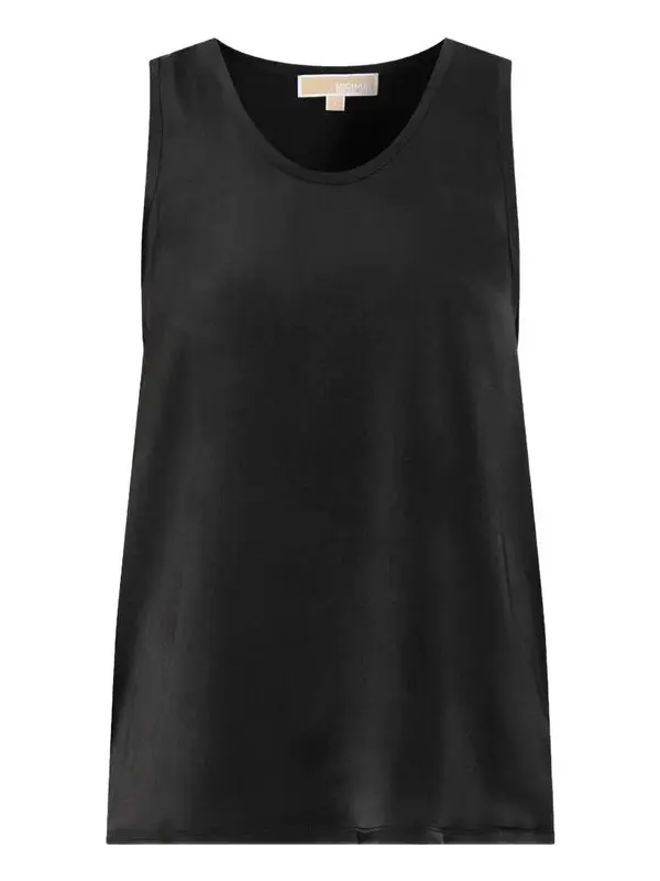 Michael Kors Satin Racerback Tank Top - Black