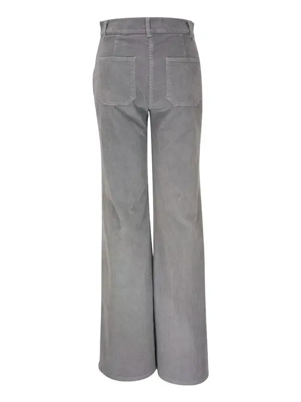 NILI LOTAN High-waisted Wide-leg Trousers - Grey