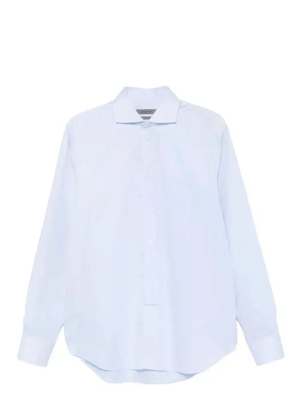 Corneliani Spread-collar Button-up Shirt - Blue