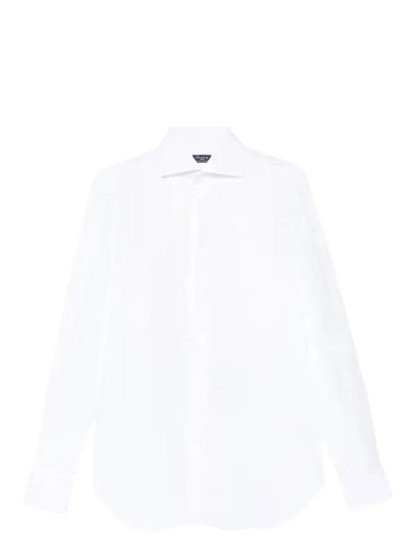 FINAMORE 1925 Pleated-texture Shirt - White