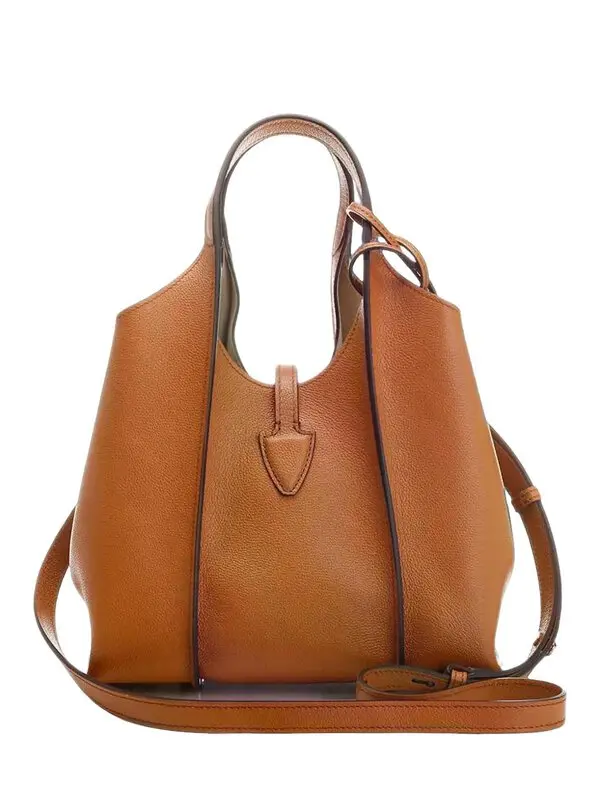 TOD'S T Timeless Shopping Bag In Mini Leather - Brown