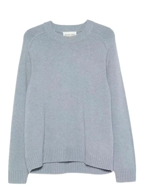 Eric Bompard Crew-neck Hammer-sleeve Sweater - Blue
