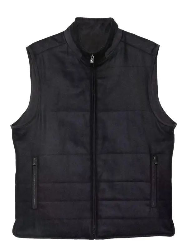 Corneliani Quilted Gilet - Blue